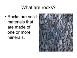 Rock, Minerals and Soil - Science Grade 3 | PPT