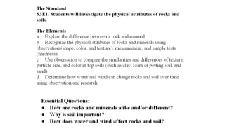 Rocks, Minerals, and Soils | PPT