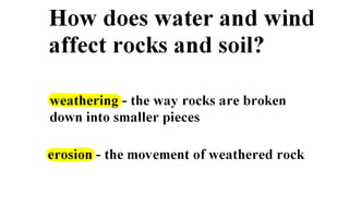 Rocks, Minerals, and Soils | PPT