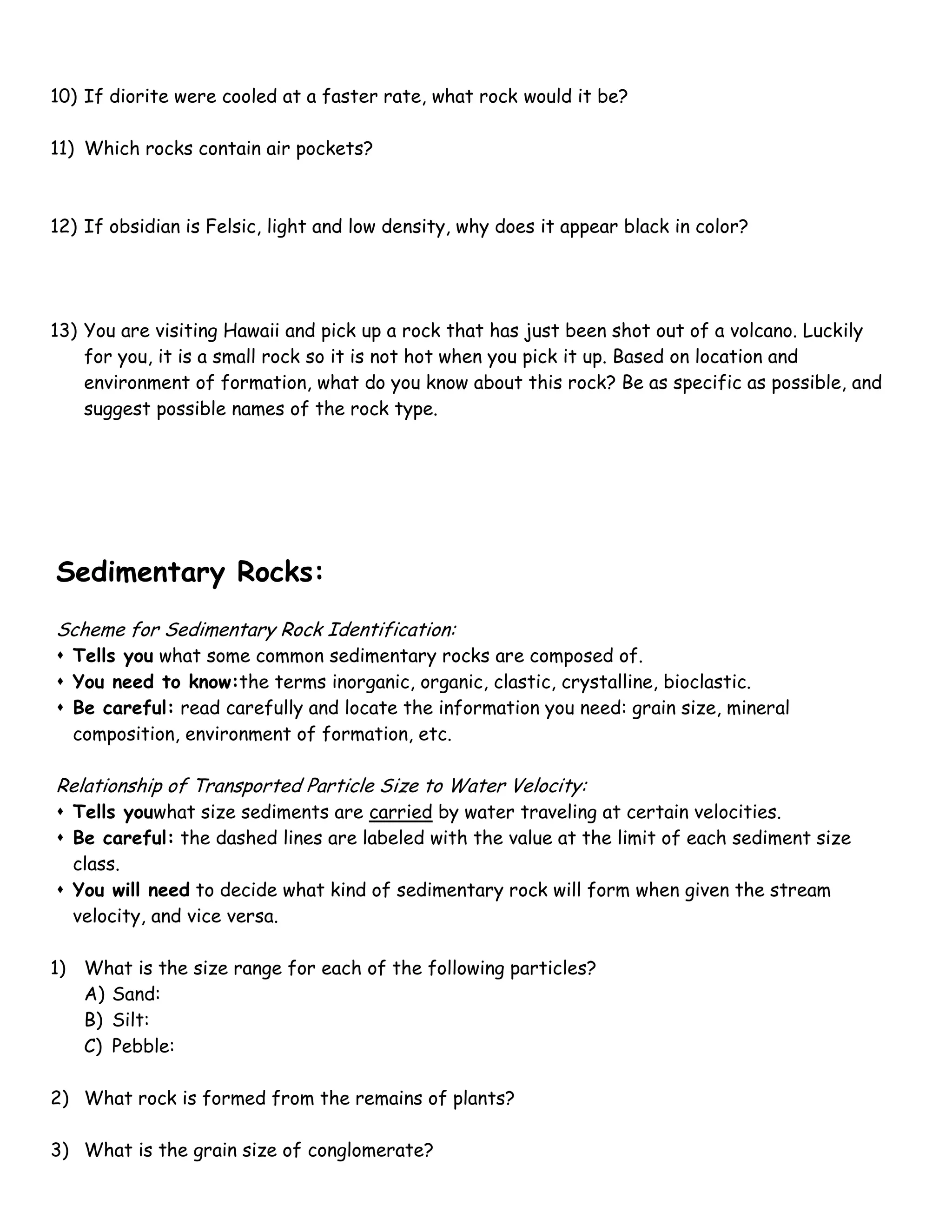 Rocks of the esrt guide | DOCX