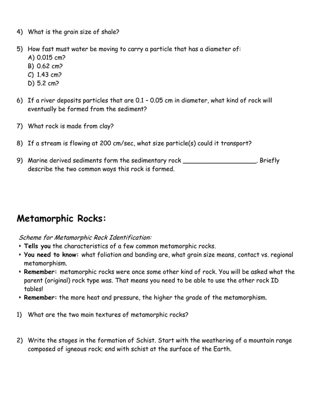 Rocks of the esrt guide | DOCX