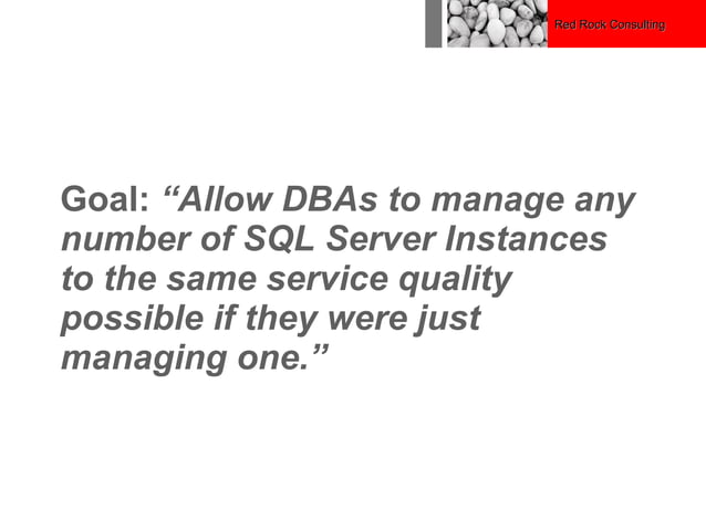 Rock Solid SQL Server Management | PPT