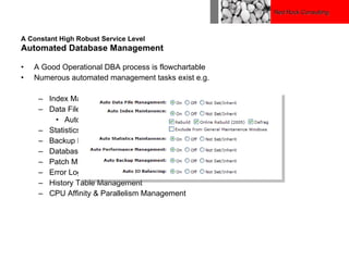 Rock Solid SQL Server Management | PPT