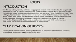 Rocks presentation | PDF