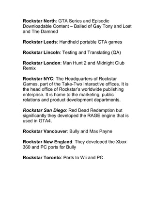 Rockstar | PDF