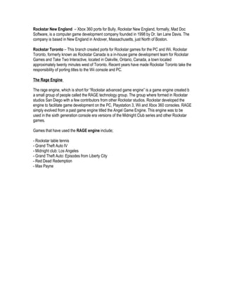 Rockstar research | DOC