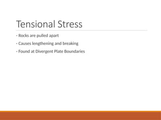 PLATE TECTONIC - ROCK BEHAVIOR UNDER STRESS | PPTX
