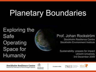 Planetary Boundaries | PDF