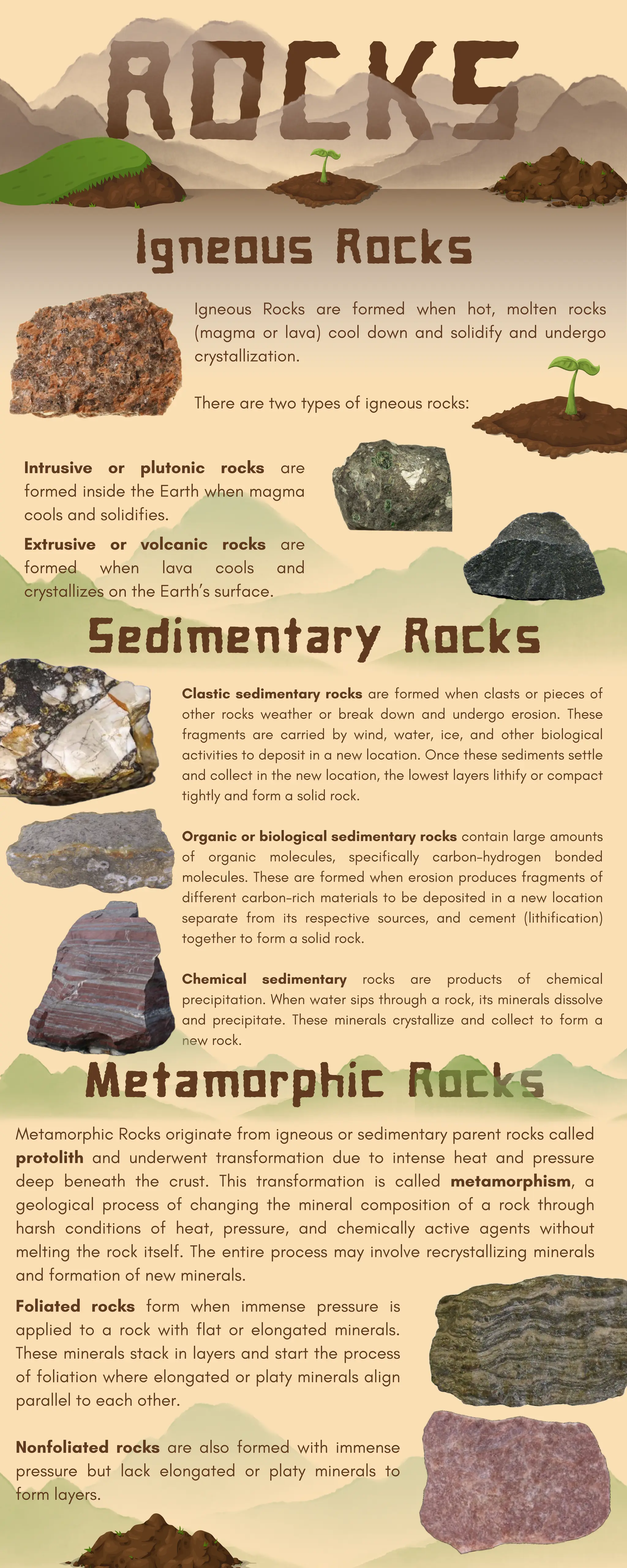 Rock Types and Formations: Igneous, Sedimentary, and Metamorphic | PDF
