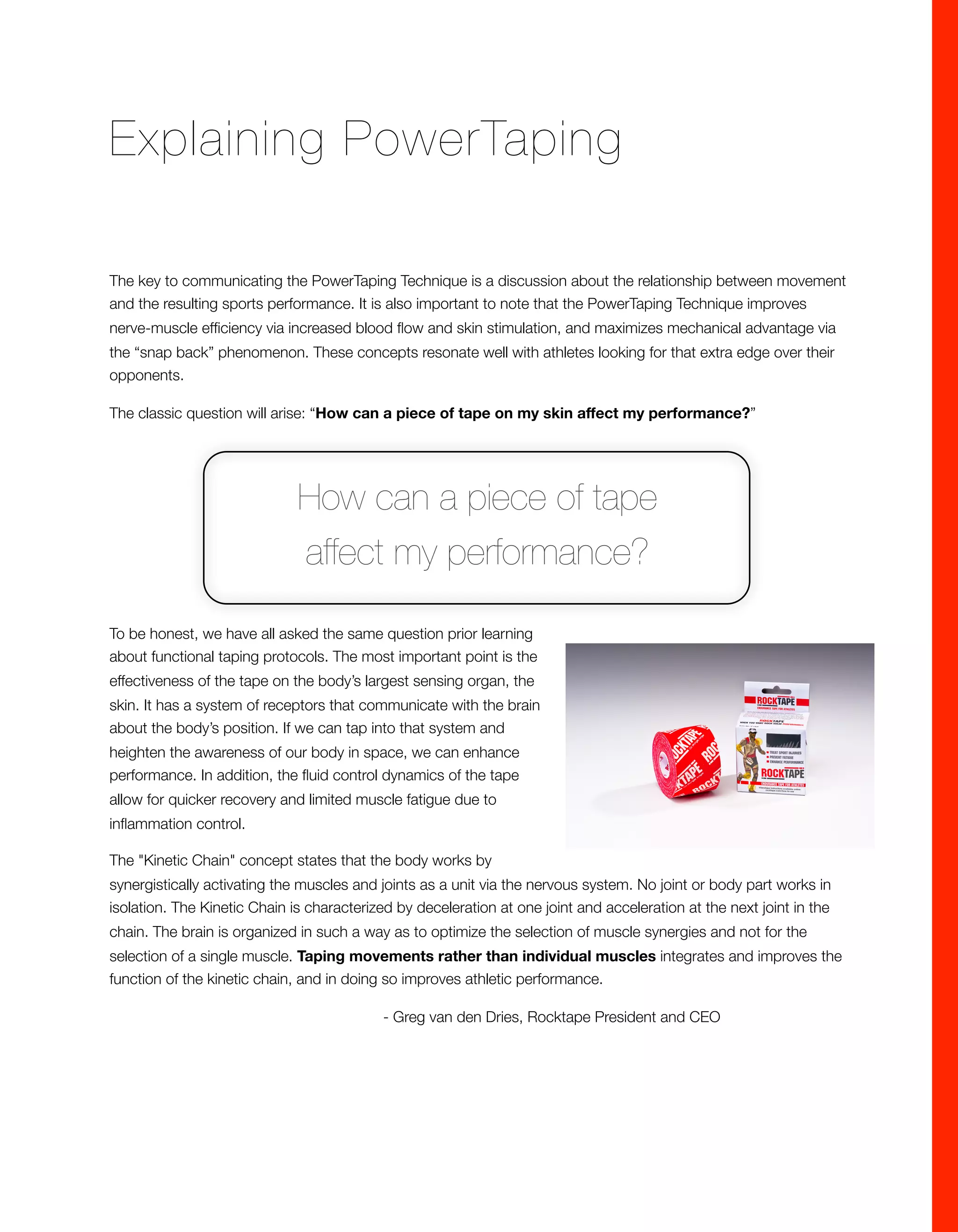 Rock tape powertaping for common injuries | PDF