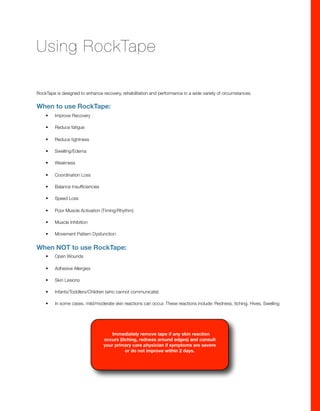 Rock tape powertaping for common injuries | PDF