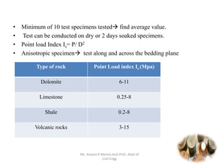 Rock testing | PDF