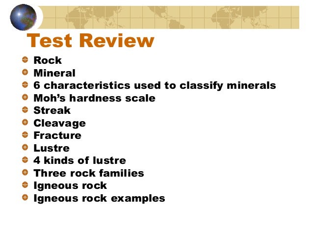 Rock test review