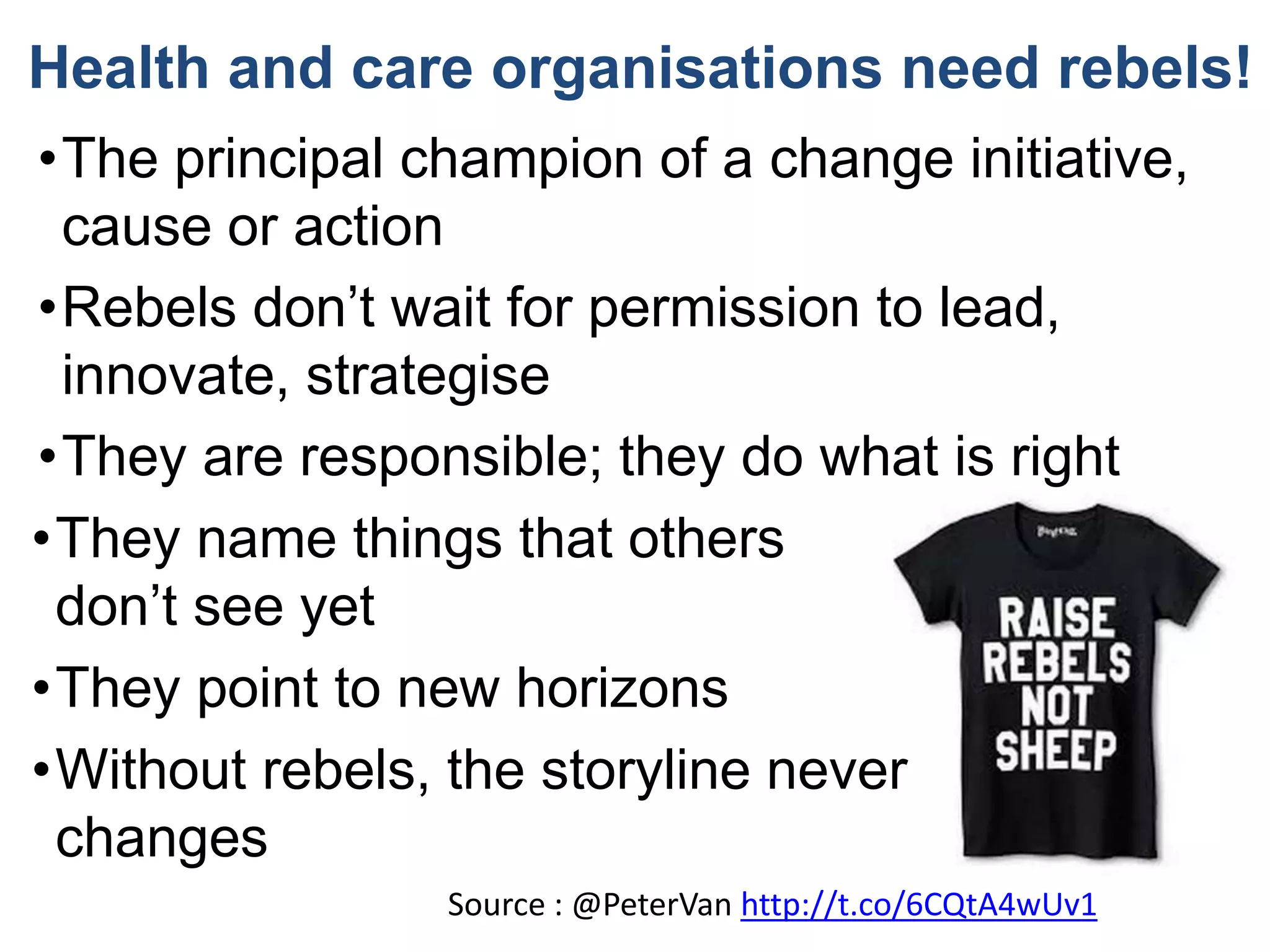 Rocking the boat and staying in it | PPTX