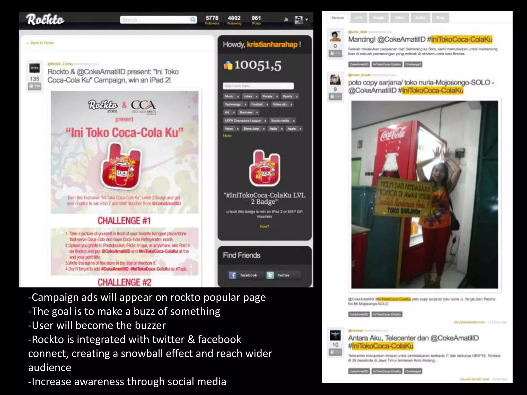 Rockto presentation (Updated) + Social Campaign Detail | PPTX ...