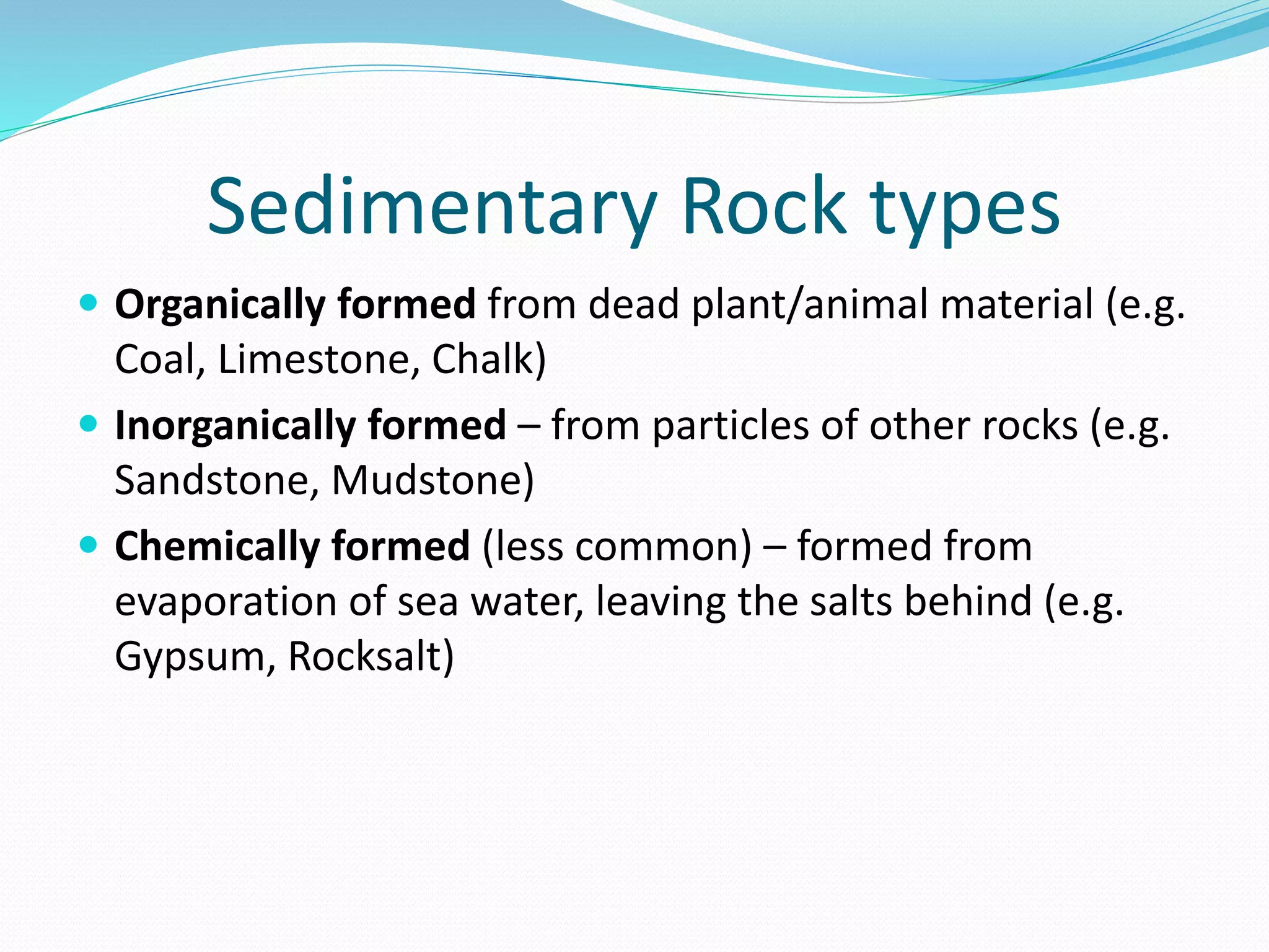 Rock types and their Formation | PPTX