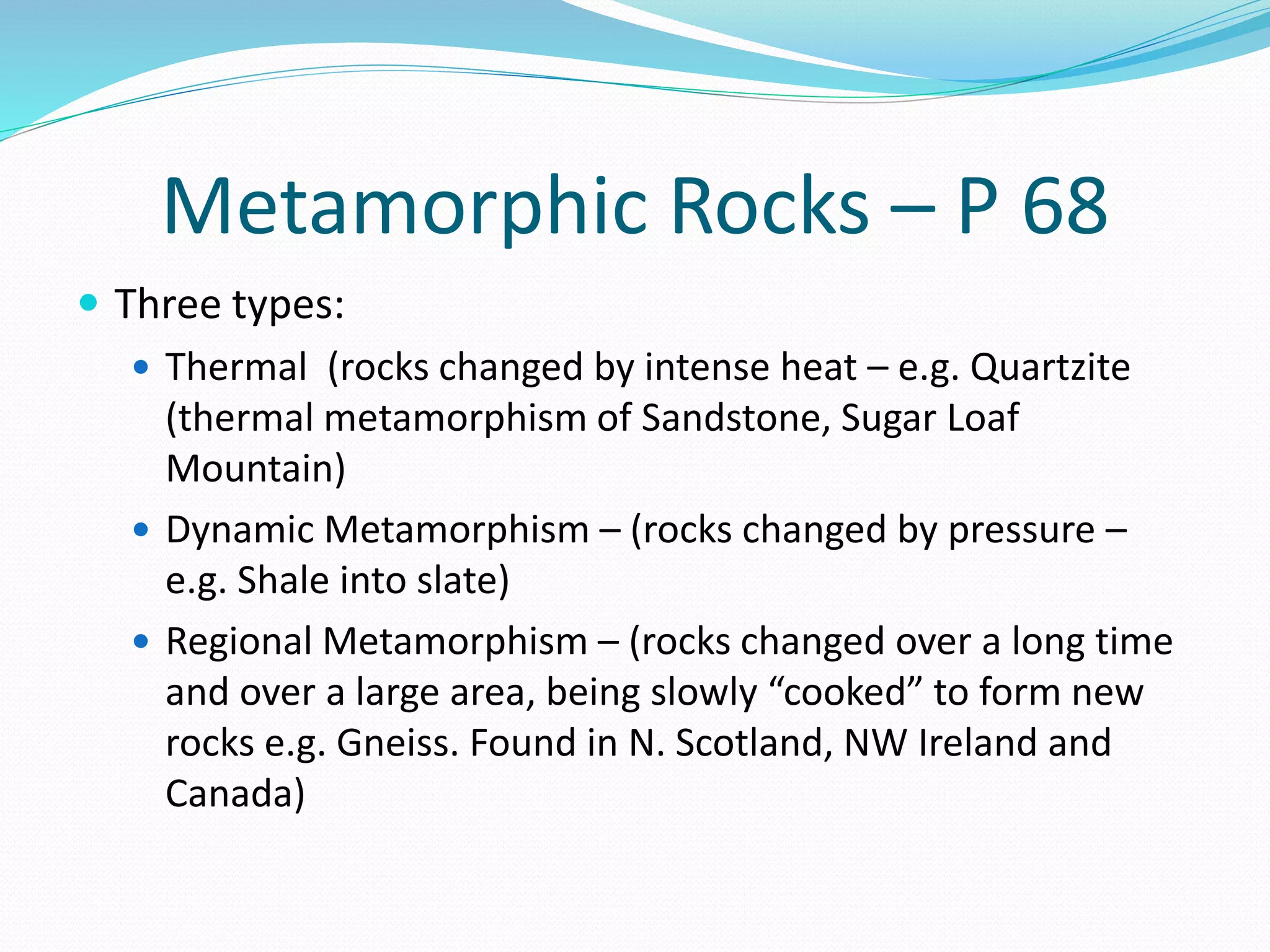 Rock types and their Formation | PPTX