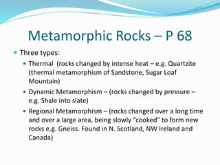 Rock types and their Formation | PPTX