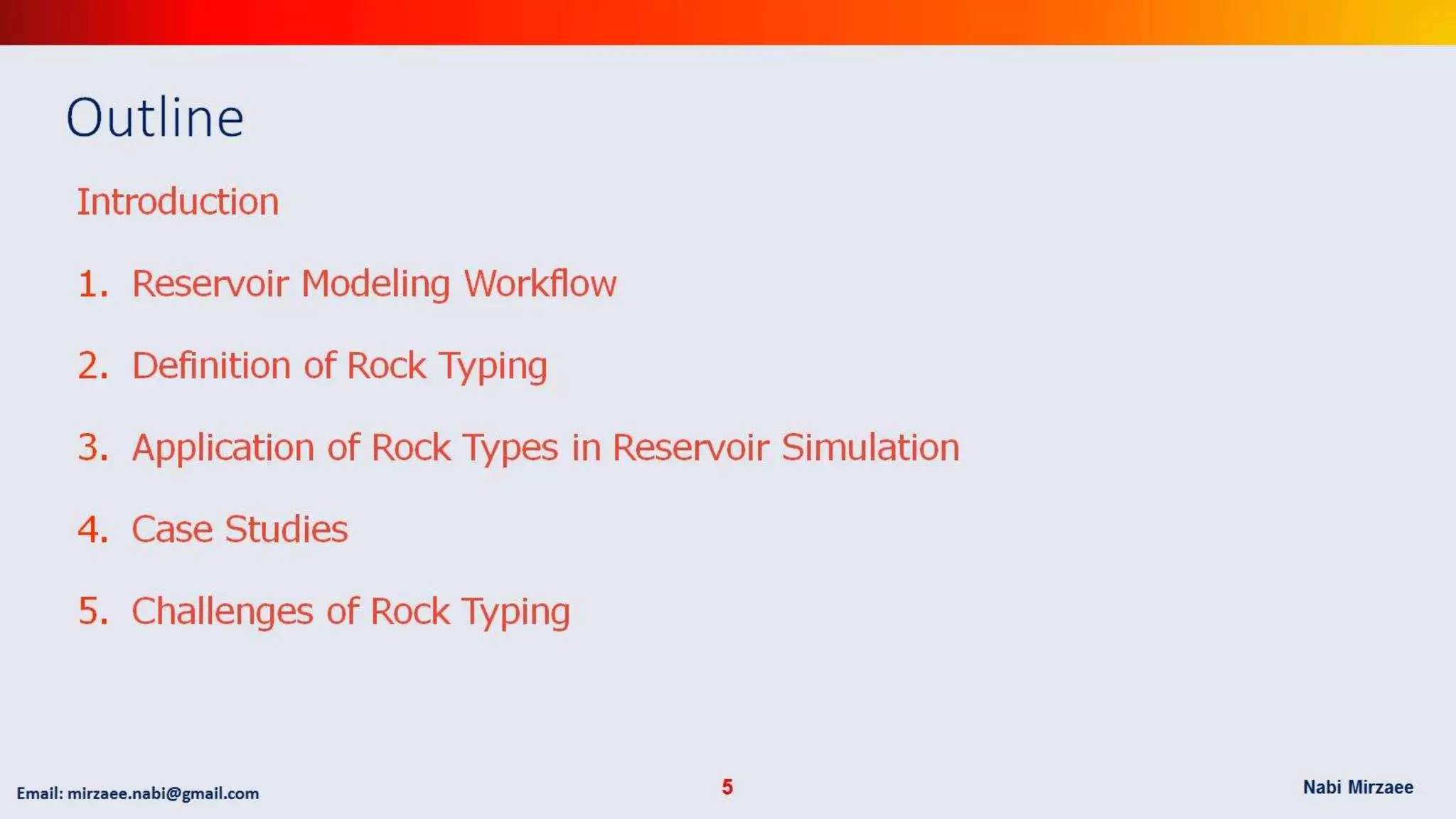 Rock Typing: A Key Parameter in Reservoir Simulation | PPTX