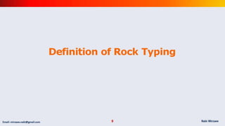 Rock Typing: A Key Parameter in Reservoir Simulation | PPTX