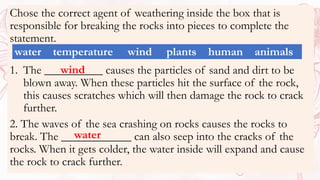 Science 5, Quarter 4 - Agents of Rock Weathering | PPTX