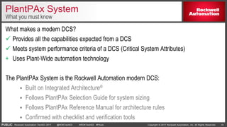PlantPAx® System - What’s New & What’s Next | PPTX