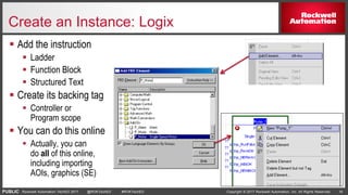 Exploring the Functionality of the Rockwell Automation® Library of ...