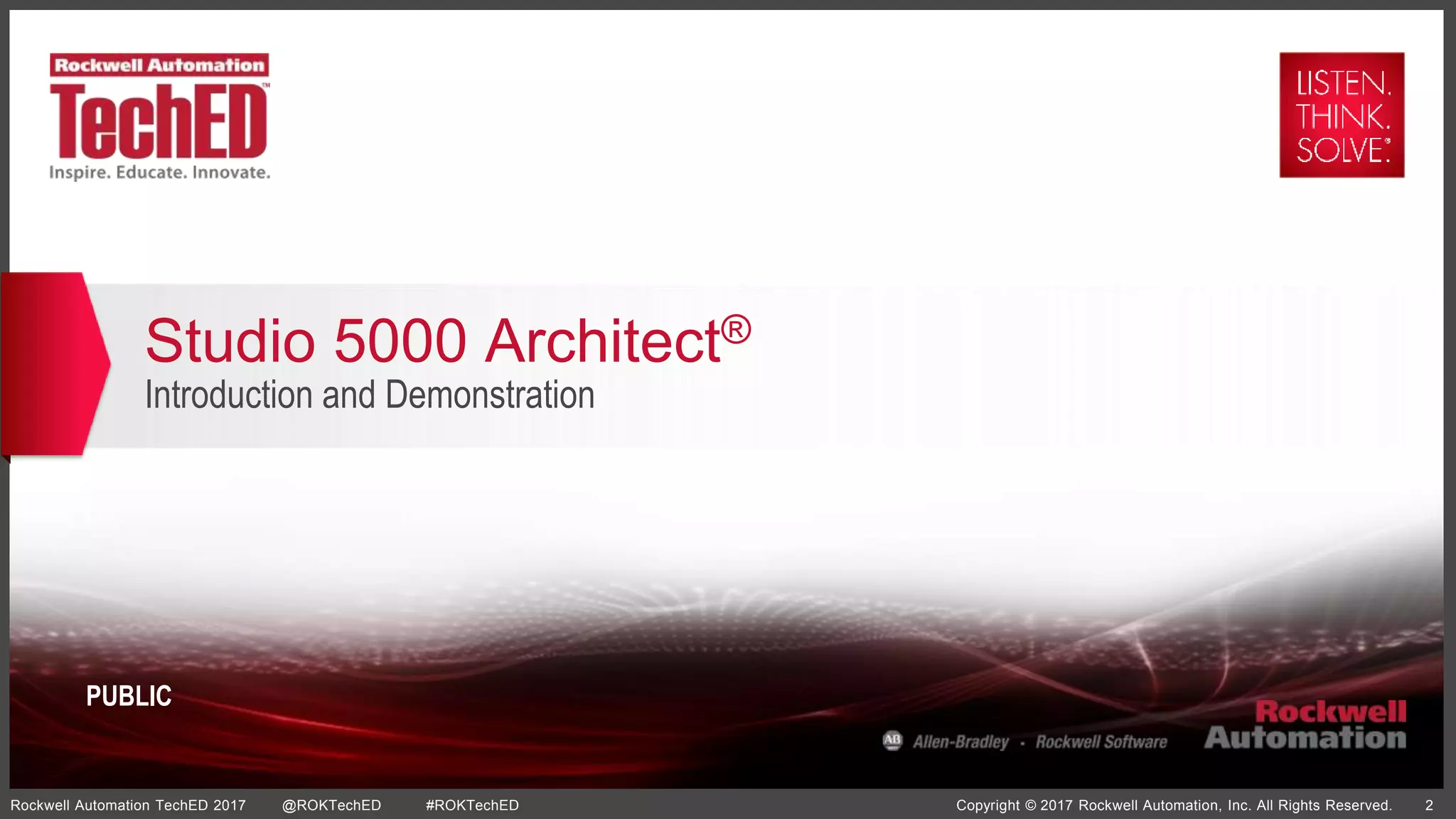 Studio 5000 Architect®: Introduction and Demostration | PPTX