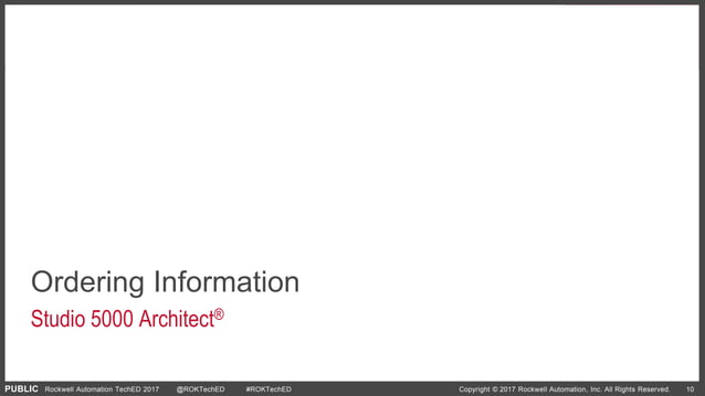 Studio 5000 Architect®: Introduction and Demostration | PPTX