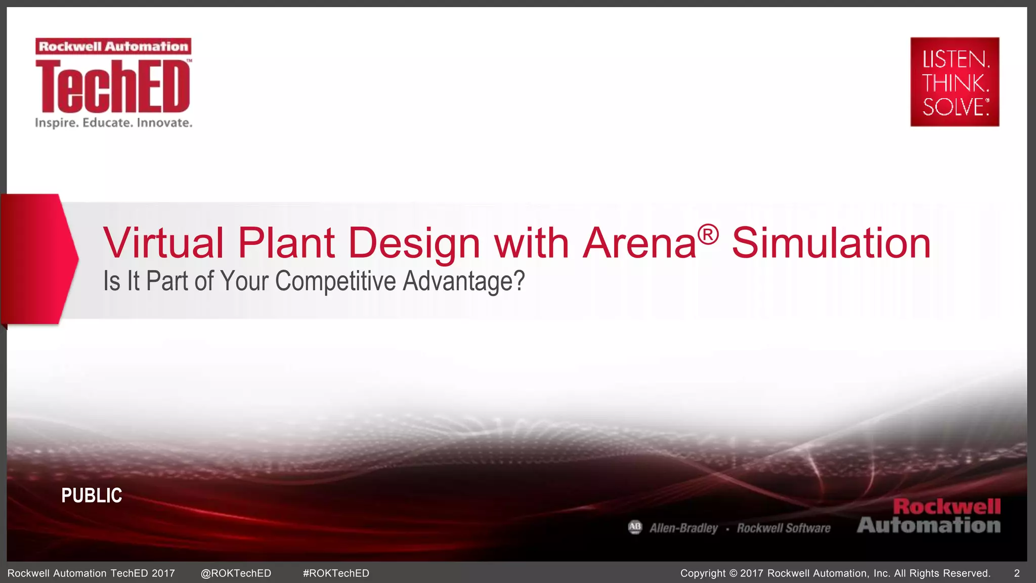 Virtual Plant Design with Arena® Simulation | PPTX