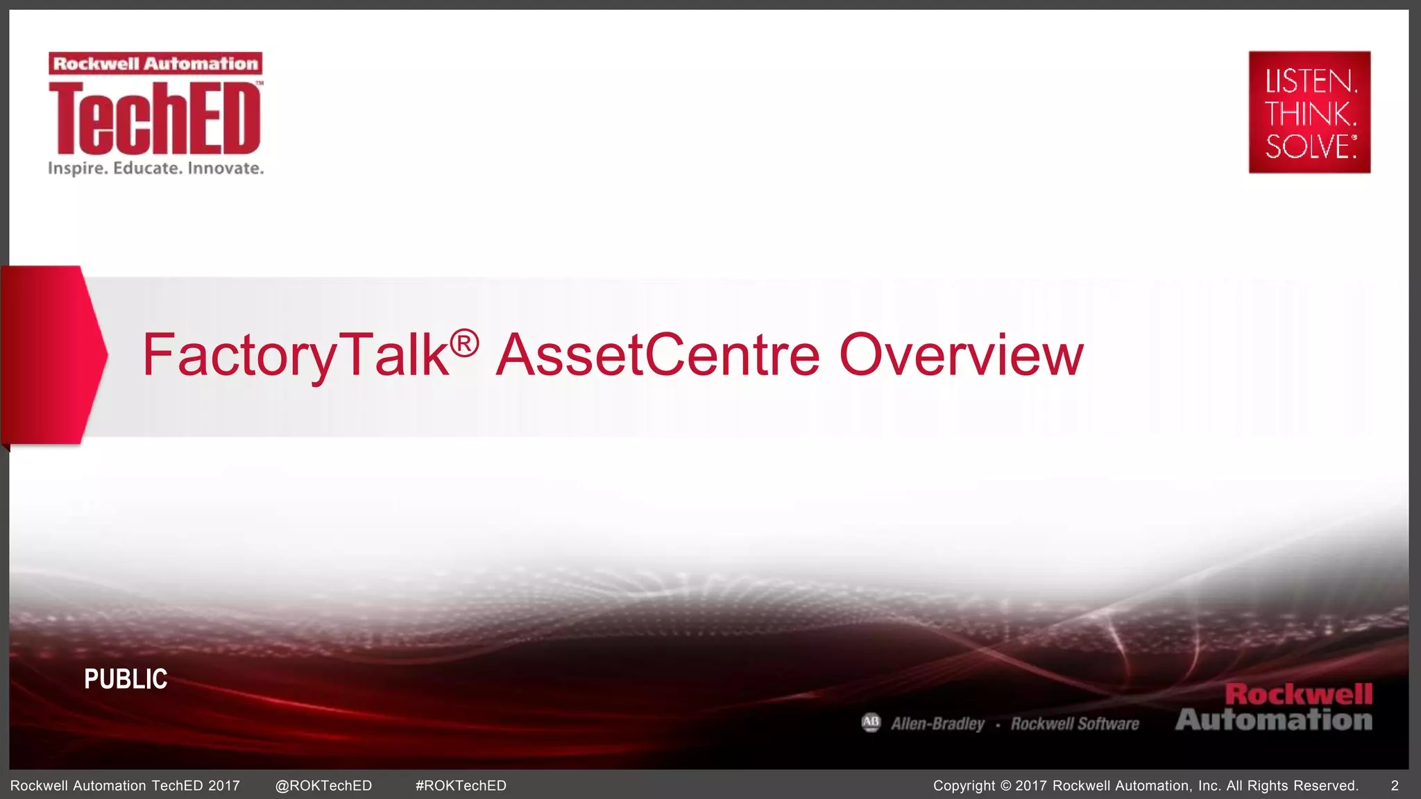 FactoryTalk® AssetCentre: Overview | PPTX