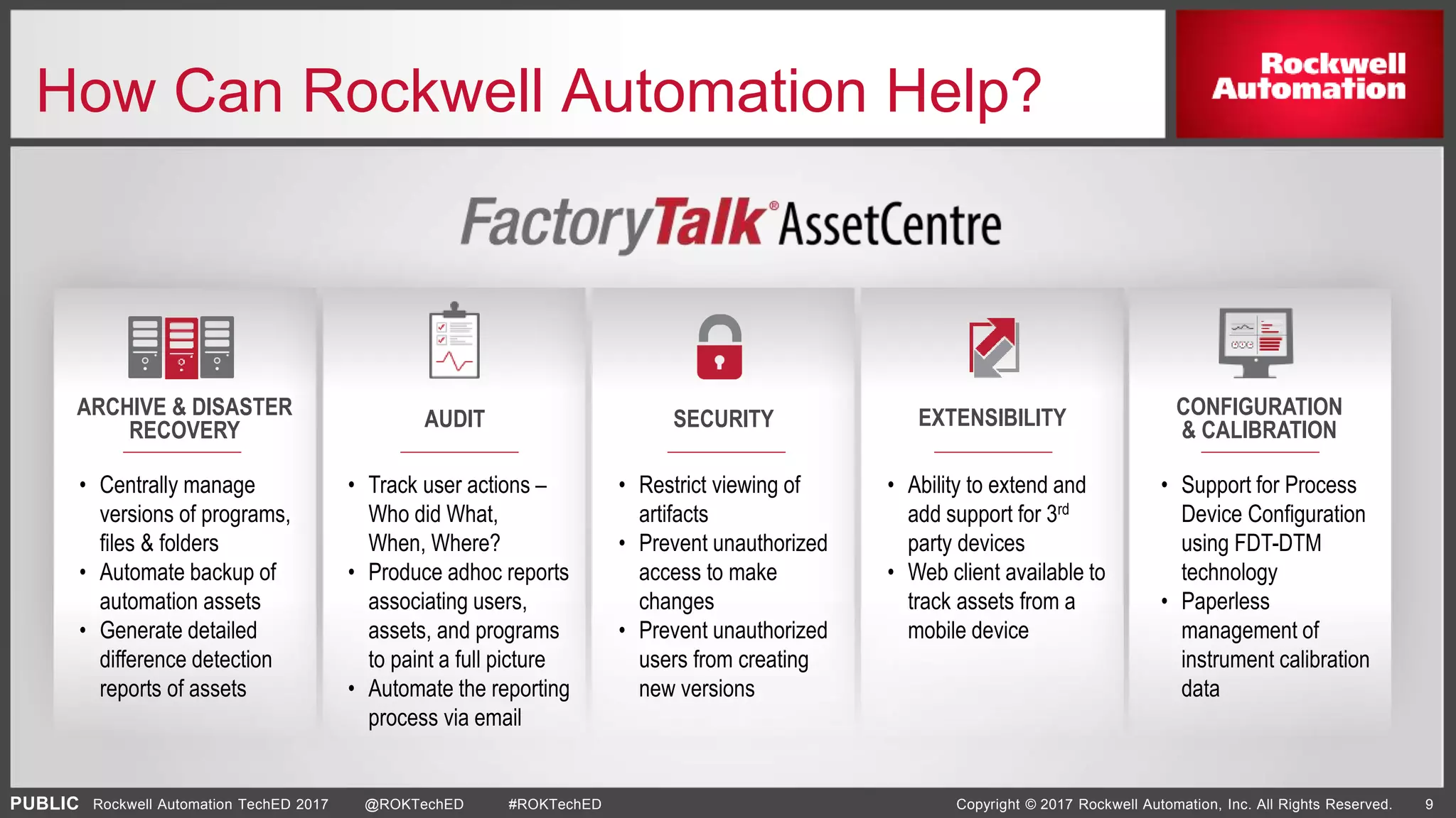 FactoryTalk® AssetCentre: Overview | PPTX