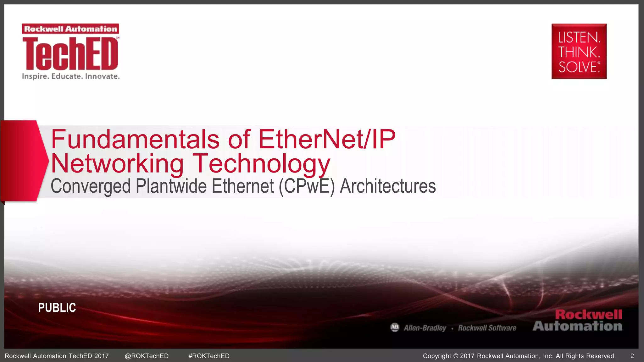 Fundamentals of EtherNet/IP Network Technology | PPTX | Internet | Computing