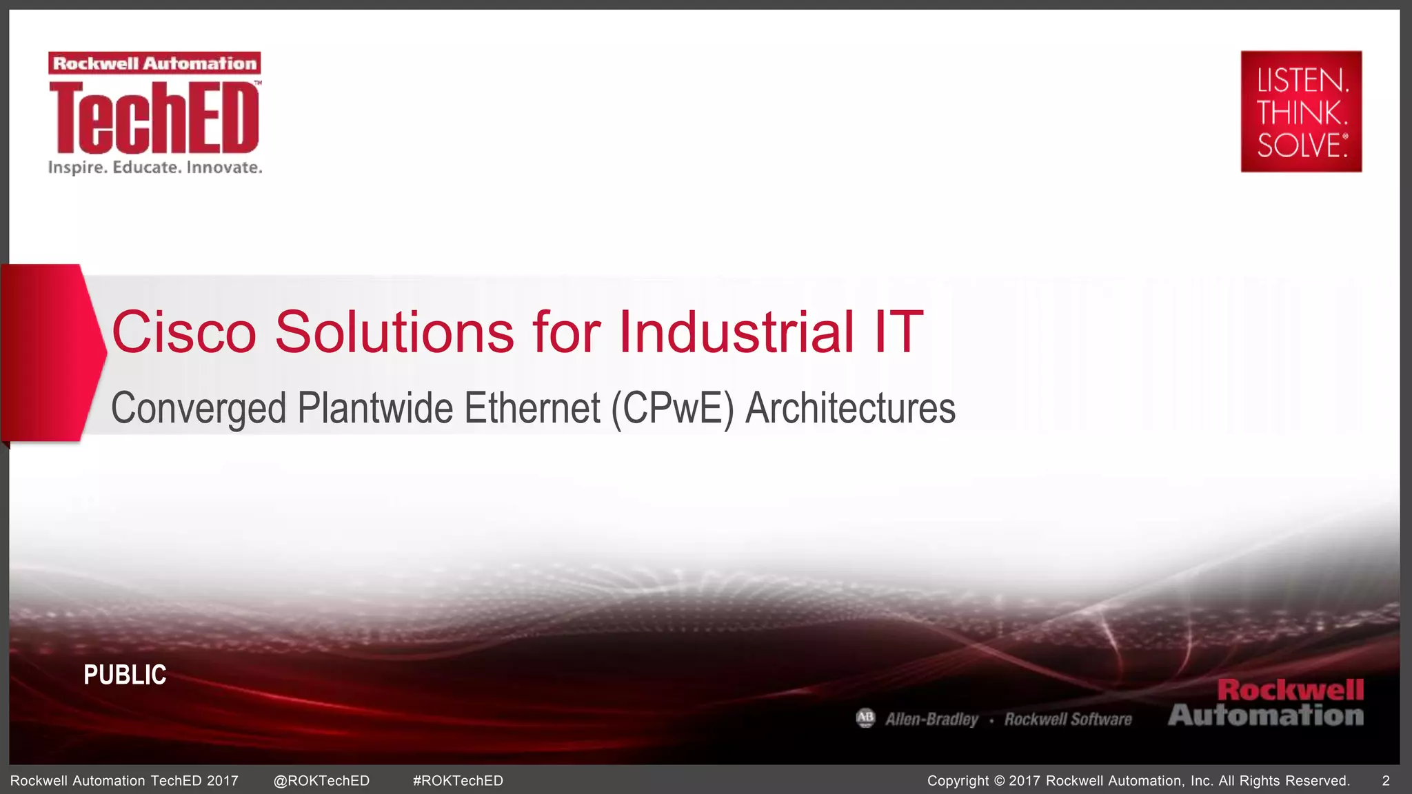 Cisco: Solutions for Industrial IT | PPTX