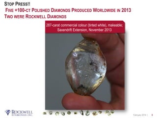Rockwell Diamonds Mining Indaba 2014 presentation | PPT