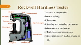 Rockwell hardness test | PPTX