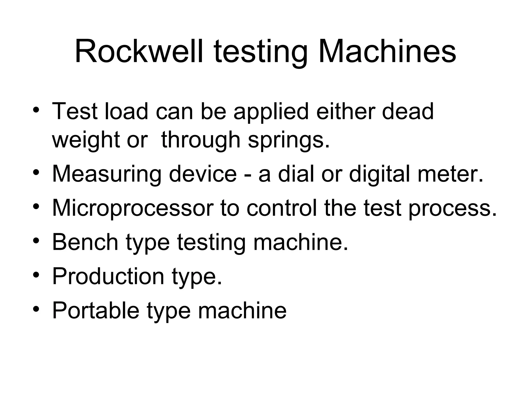 Rockwell hardnes testing | PPT