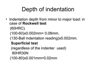 Rockwell hardnes testing | PPT