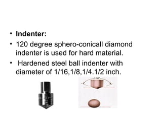 Rockwell hardnes testing | PPT