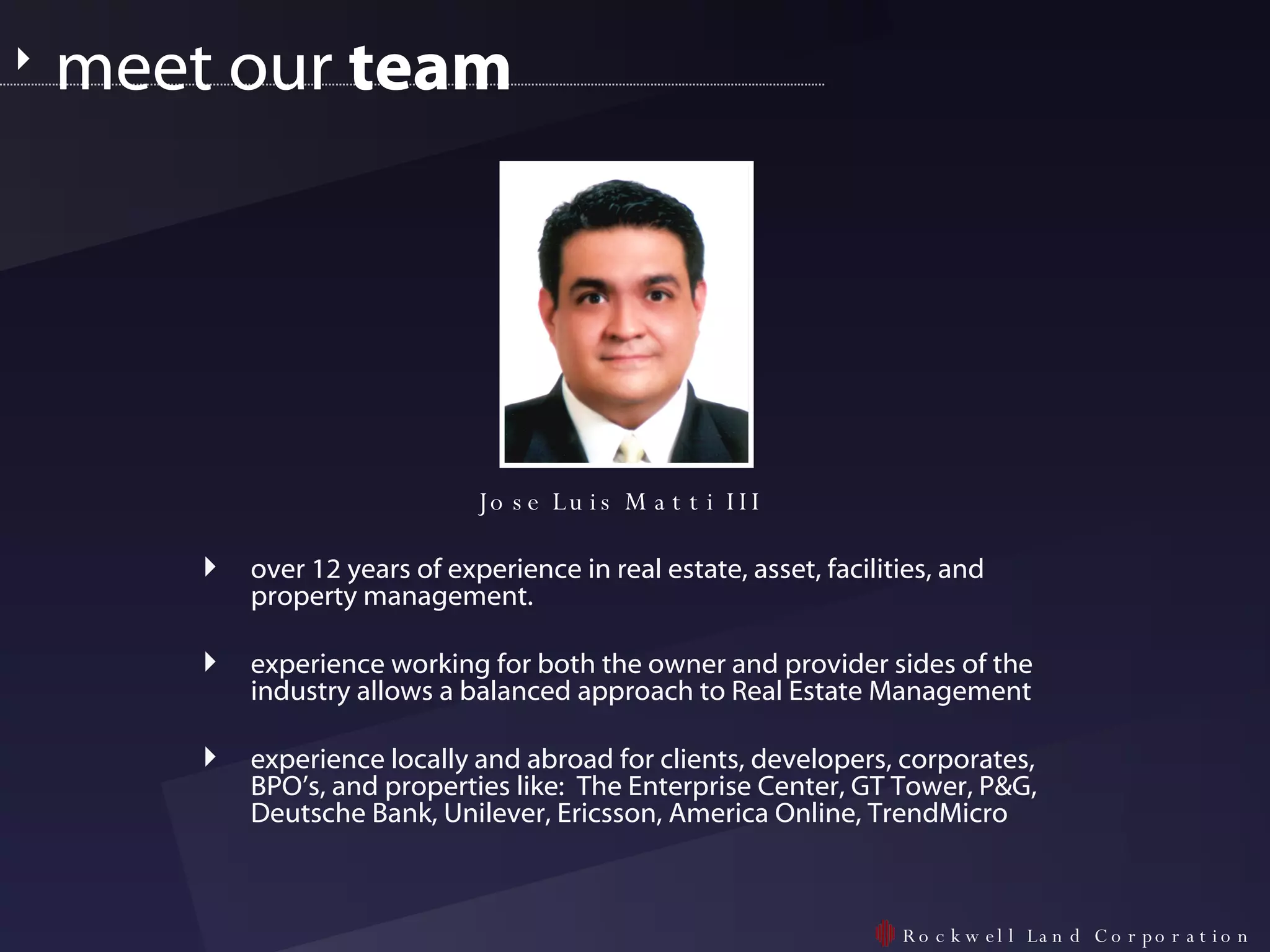 Rockwell Meralco Business Center Presentation | PPT