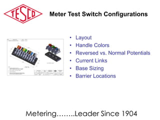 Test Switch Operation, Specifications & Accesories | PPT