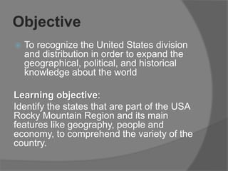 Rocky mountain region | PPTX