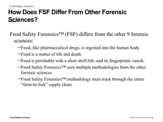 Food Safety Forensics: An Emerging Field | PDF