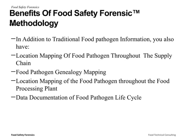 Food Safety Forensics: An Emerging Field | PDF | Food Industry | Industries