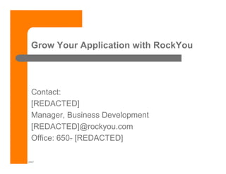 RockYou Facebook Widget | PPT