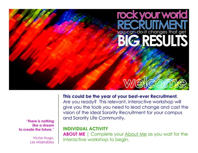 Rock Your World Recruitment | PPT