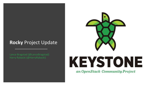 OpenStack Keystone Rocky Project Update | PPT