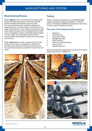 Rocla concrete pole_guide_2010 | PDF