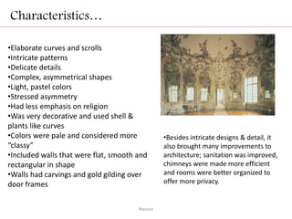 Rococo Architecture Characteristics