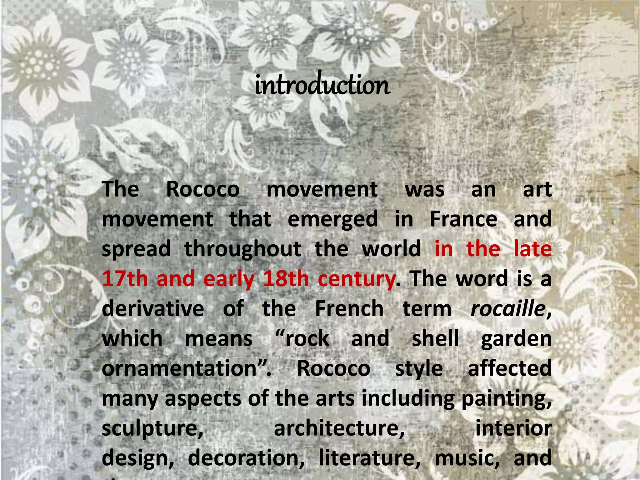 Rococo | PPTX